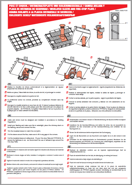 Coquille isolante pour le traitement des ponts thermique en traversée de mur - Cheminées Poujoulat